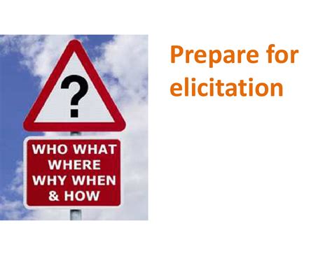 V3 Elicitation And Collaboration Prepare For Elicitation Ppt Slide Deck