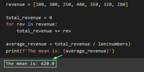 How To Find Mean Of A List Python