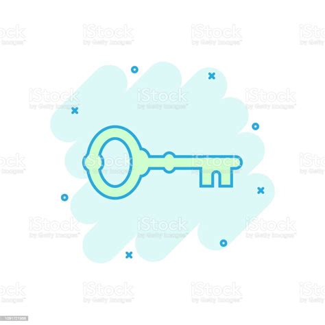 만화 스타일에서 키 아이콘입니다 액세스 로그인 벡터 만화 그림 그림 암호 키 비즈니스 개념 스플래시 효과입니다 개성 개념에 대한 스톡 벡터 아트 및 기타 이미지 Istock