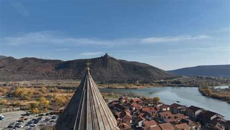 სვეტიცხოვლის საკათედრო ტაძარი გუმბათი ხედი Stockfootage