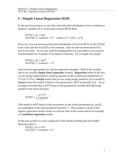 Simple Linear Regression