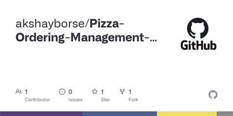 Github Akshayborsepizza Ordering Management System