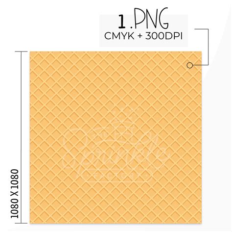 Waffle Cone Pattern Empty Waffle Cone Ice Cream Stock Illustrations