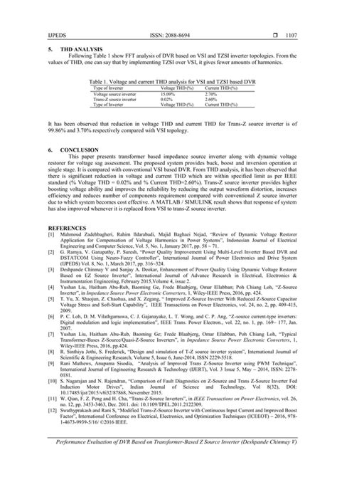 Performance Evaluation Of Dynamic Voltage Restorer Based On Transformer