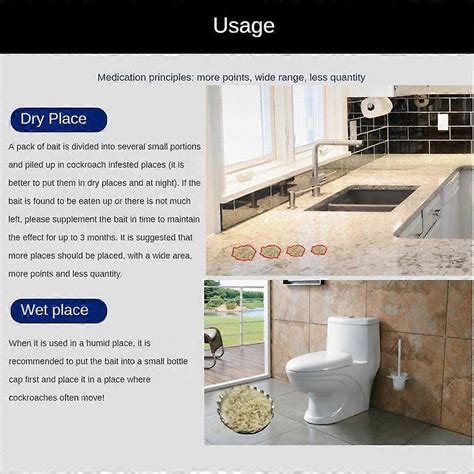 5 50pcs Strong Clear Ant Bait Powder Yellow Black White Termites Ants