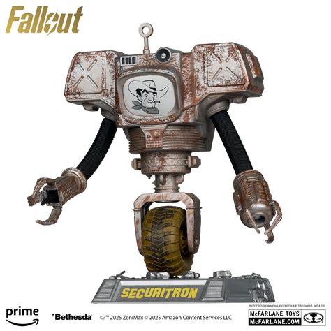Fallout Mcfarlane Toys Movie Maniacs Securitron Posed Figure In