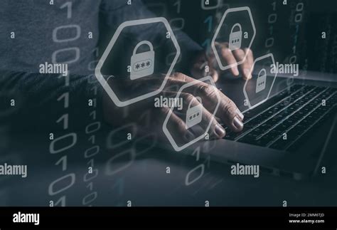 Protecting The System Cyber Security Protection Firewall Interface Banking Personal Data