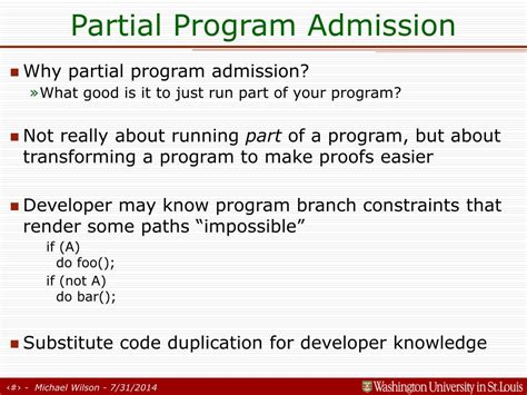 Ppt Partial Program Admission By Path Enumeration Powerpoint