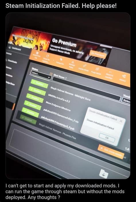 steam initialization failed please help r nexusmods
