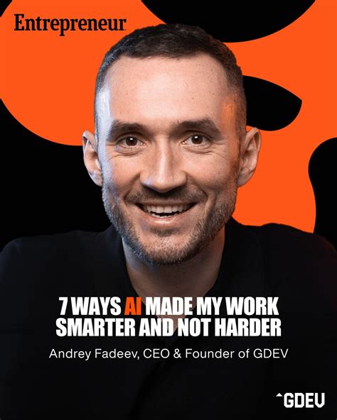 Gdev Inc Gdev On Linkedin Andrey Fadeev X Entrepreneur Magazine 🌍 In His Interview Article