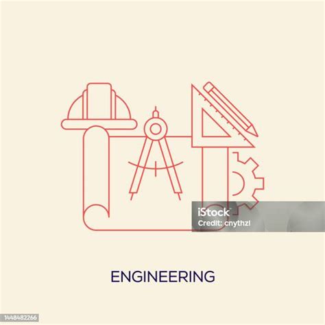 라인 아이콘이 있는 엔지니어링 관련 설계 간단한 윤곽선 기호 아이콘입니다 0명에 대한 스톡 벡터 아트 및 기타 이미지 0명 개념 개발 Istock