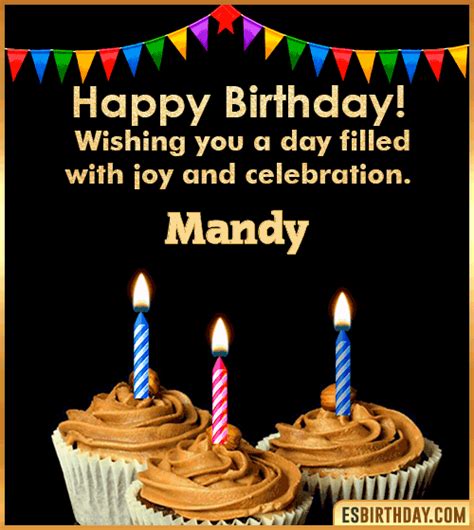 Happy Birthday Mandy Gif Images Animated Wishes Gifs