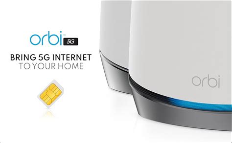 Amazon Com NETGEAR Orbi 5G Tri Band WiFi 6 Mesh System NBK752 Router With 1 Satellite