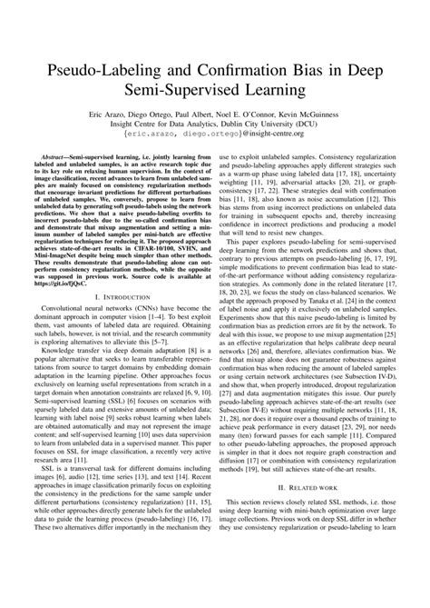pdf pseudo labeling and confirmation bias in deep semi supervised
