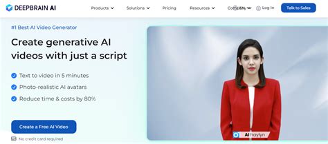 Deepbrain：是一个ai视频生成制作平台 Atyun Atyuncom 官网 人工智能教程资讯全方位服务平台