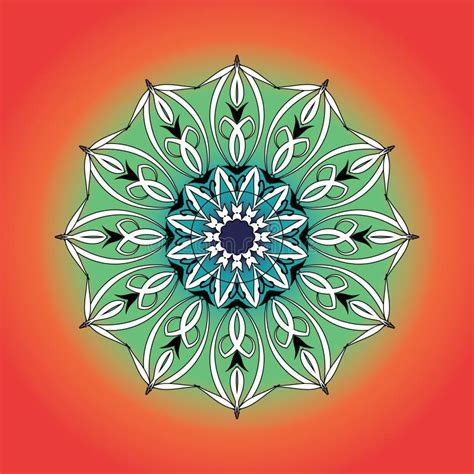 Cartoon Circular Pattern Arts Round Vector Symbol Stock Vector Illustration Of Asian Pattern