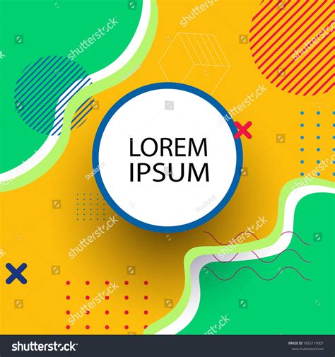 Abstract Circle Geometric Pattern Design Background Stock Vector Royalty Free 1855119901