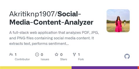 Github Akritiknp1907social Media Content Analyzer A Full Stack Web