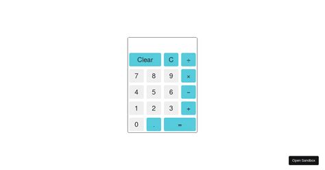 calculator app codesandbox