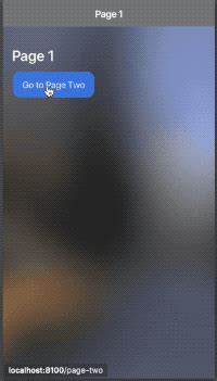 X Page Transition With Full Screen Page Background Images Issues Issue Ionic