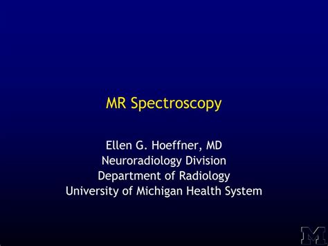 Ppt Mr Spectroscopy Powerpoint Presentation Free Download Id3845521