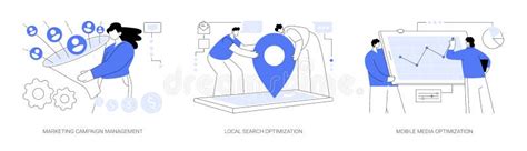 Sales And Seo Digital Strategy Abstract Concept Vector Illustrations Stock Vector