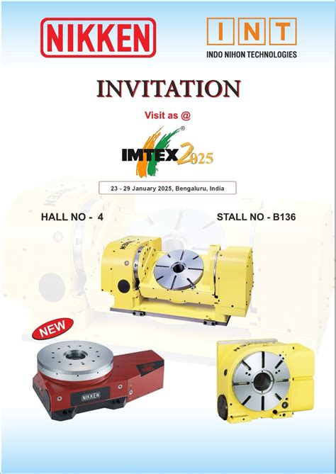 Venkatesh Sampath On Linkedin Nikken Thespiritofinnovation Imtex2025 Rotarytable