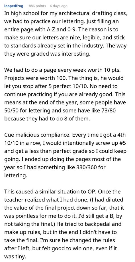Professor Regrets His Grading System Policy After Babe Maliciously Complies And Only Sends