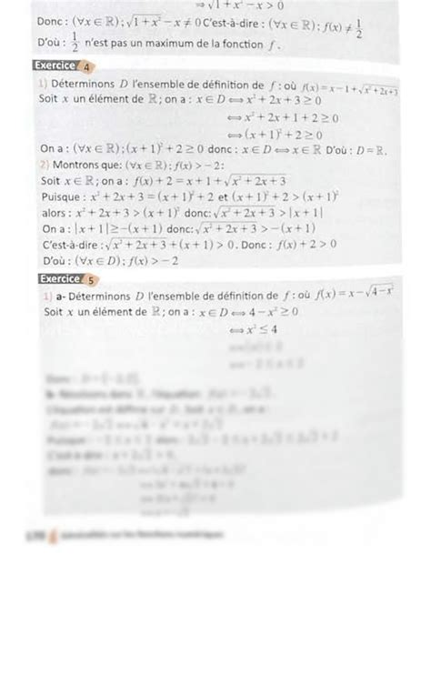 SOLUTION Les Fonctions Exercices Et Corrig Es Studypool