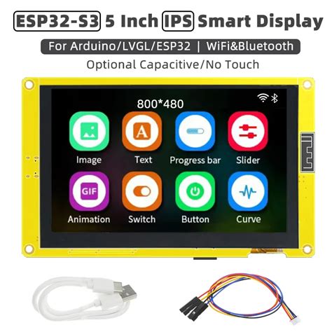 Esp32 S3 Ips Smart Display 5 Inch Tft For Arduino Lvgl Esp32 Hmi 8m