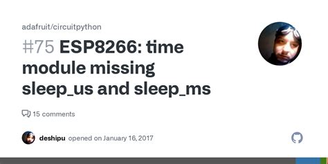 esp8266 time module missing sleep us and sleep ms · issue 75