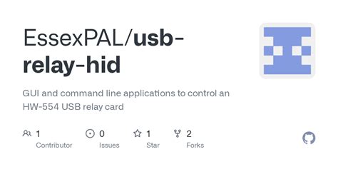 Github Essexpalusb Relay Hid Gui And Command Line Applications To Control An Hw 554 Usb