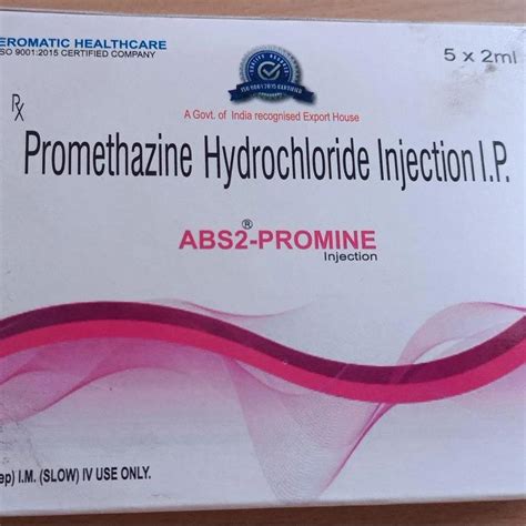 Promethazine Hcl Injection For Hospital At ₹ 5012vial In Raipur Id