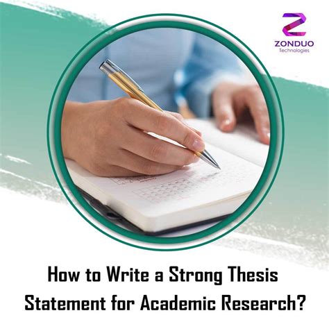 How To Write A Strong Thesis Statement For Academic Research