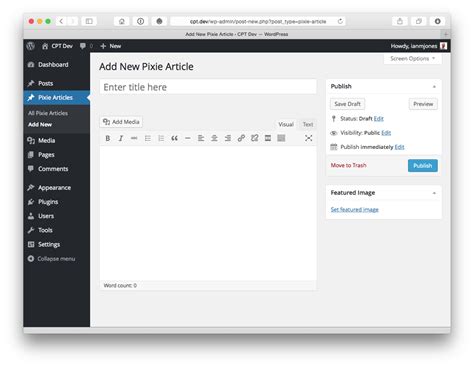 How To Link Your Pixie Set To Wordpress Themewaves