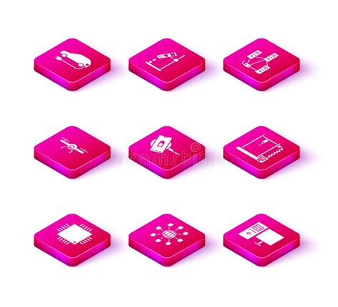 Set Processor With Microcircuits Cpu Social Network Drone Flying