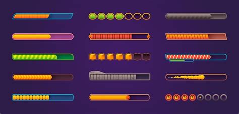 Premium Vector Progress Bar Ui Game Asset For Mobile And Web
