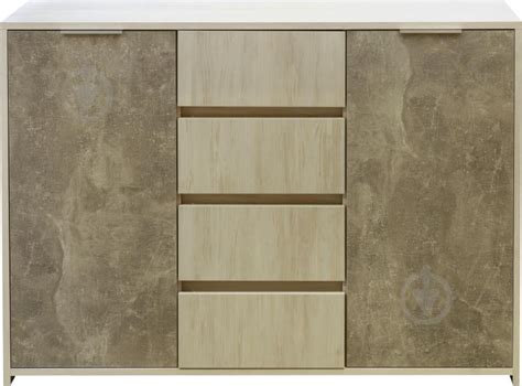 ᐉ УЦЕНКА Комод Фонте Ф КМ 4 2 1255х410х893 артвуд светлый ателье светлое УЦ №3 • Купить в