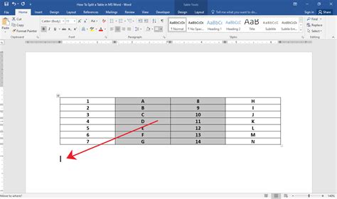 How To Vertically Split A Table In Ms Word Officebeginner