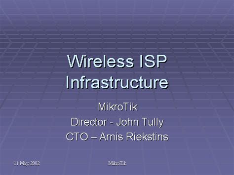 Wireless Isp Infrastructure