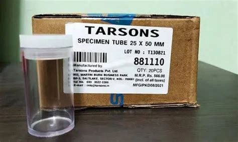 Tarsons Specimen Tube Capacity 50 Ml At Best Price In Hyderabad Id