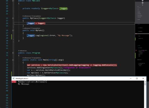 C Unable To Resolve ILogger From Microsoft Extensions Logging Stack Overflow
