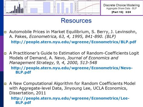 [Part 15] 1/24 Discrete Choice Modeling Aggregate Share Data - BLP Discrete Choice Modeling ...