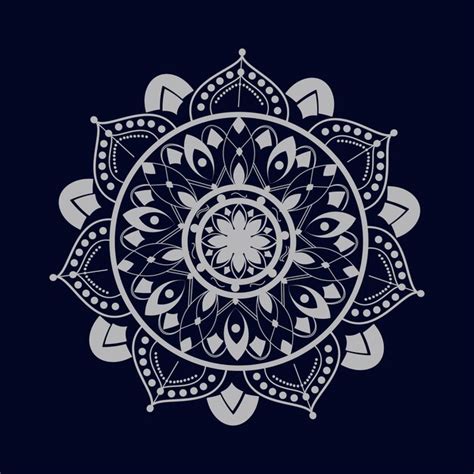 Premium Vector Abstract Gray Gradient Mandala In Geometric Shape Vector Pattern