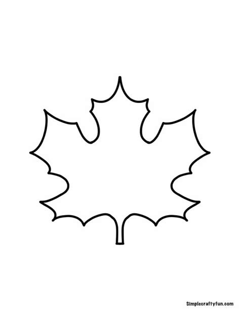 Free Printable Leaf Template For Crafts
