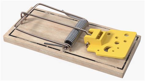 Trigger Plate Mouse Trap 3d Model 29 Max Ma 3ds Blend C4d Fbx