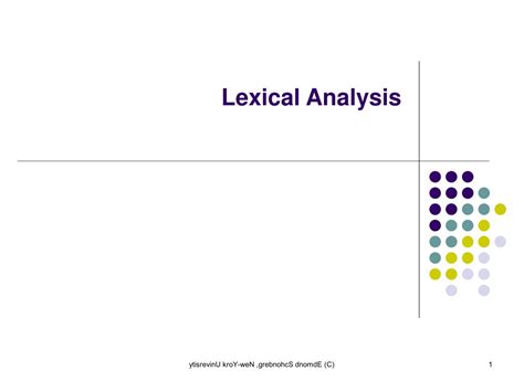 PPT Lexical Analysis PowerPoint Presentation Free Download ID