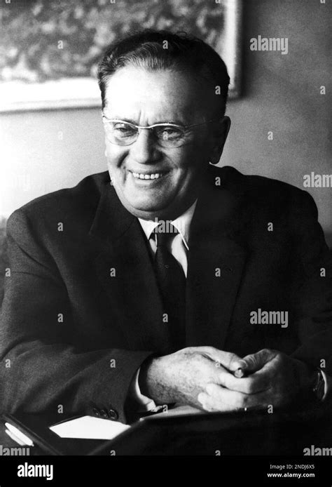 President Of Yugoslavia Josip Broz Tito Poses For A Special Portrait