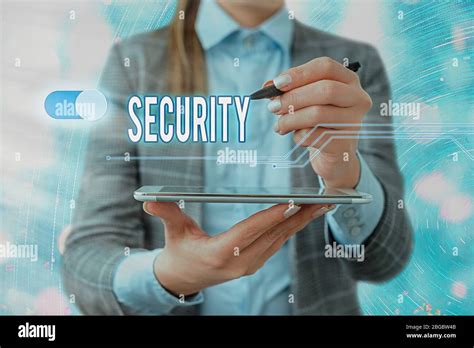 Handwriting Text Writing Security Conceptual Photo Measures Taken To Be Safe Quality Or State