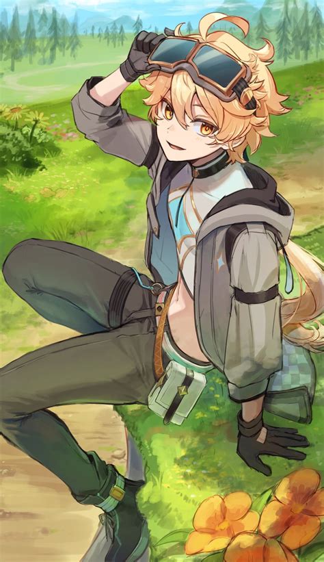 Aether Genshin Impact Drawn By Yonaga Tsuki Danbooru